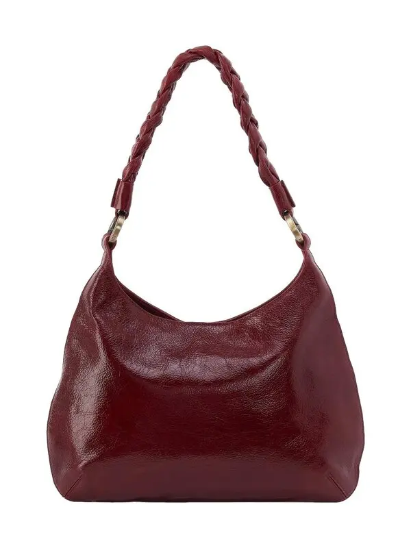 Hobo Madison Leather Shoulder Bag - Garnet Gloss