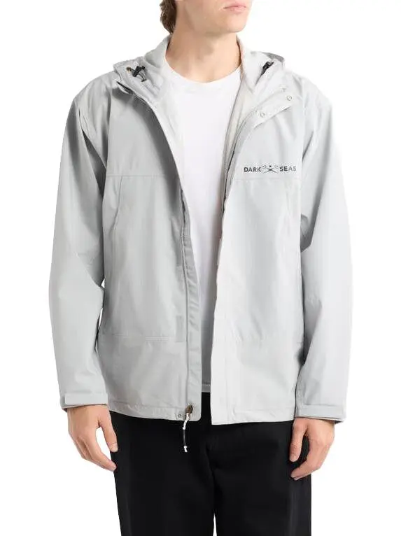 DARK SEAS Breakwater Waterproof Ripstop Jacket - Light Grey