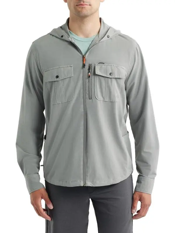 DARK SEAS Albright Uv Hooded Fishing Shirt - Grey
