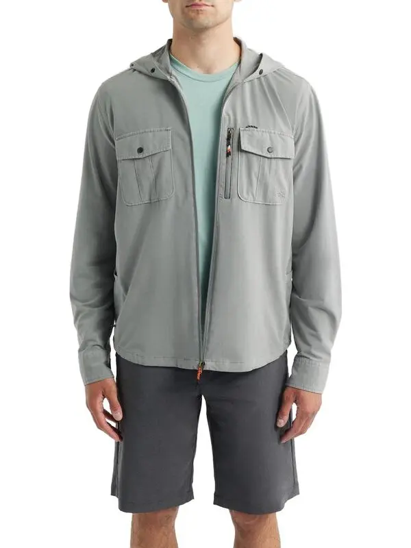 DARK SEAS Albright Uv Hooded Fishing Shirt - Grey