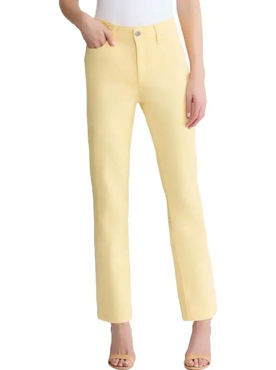 Jones New York Lexington Straight-leg Pants - Cornsilk