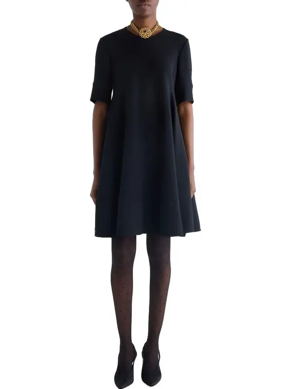 Chloé Stretch Crepe Minidress - Black
