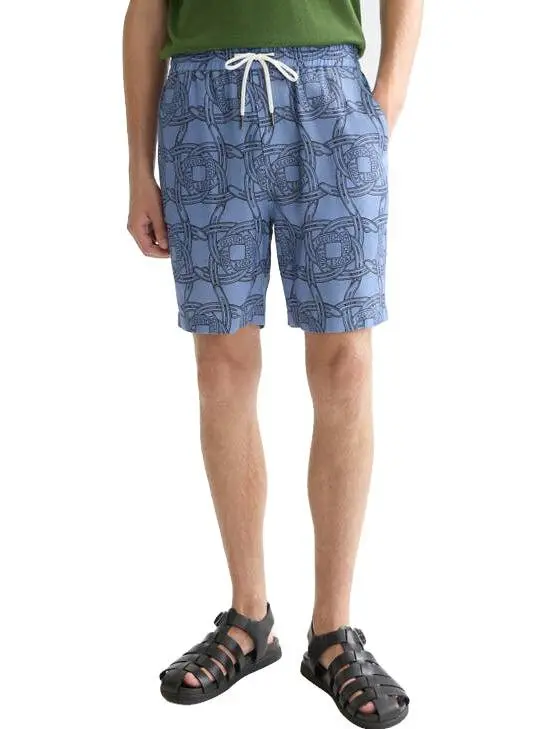 Scotch & Soda Printed Bermuda Shorts - Horseshoes Infinity