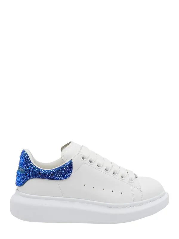 Alexander McQueen Oversized Crystal Embellished Sneakers - White