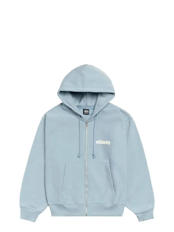 StÜssy Built Tough Zip Hoodie - Blue