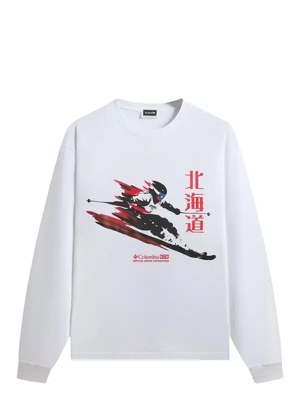 Kith For Columbia Skier Vintage Long-sleeve Tee - White