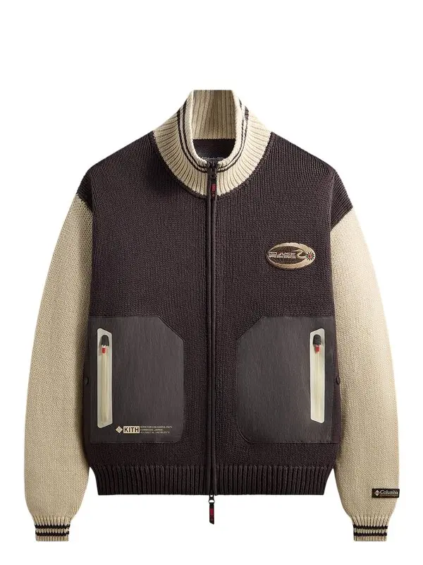 Kith For Columbia Tech Wyona 'kindling' Sweater - Brown