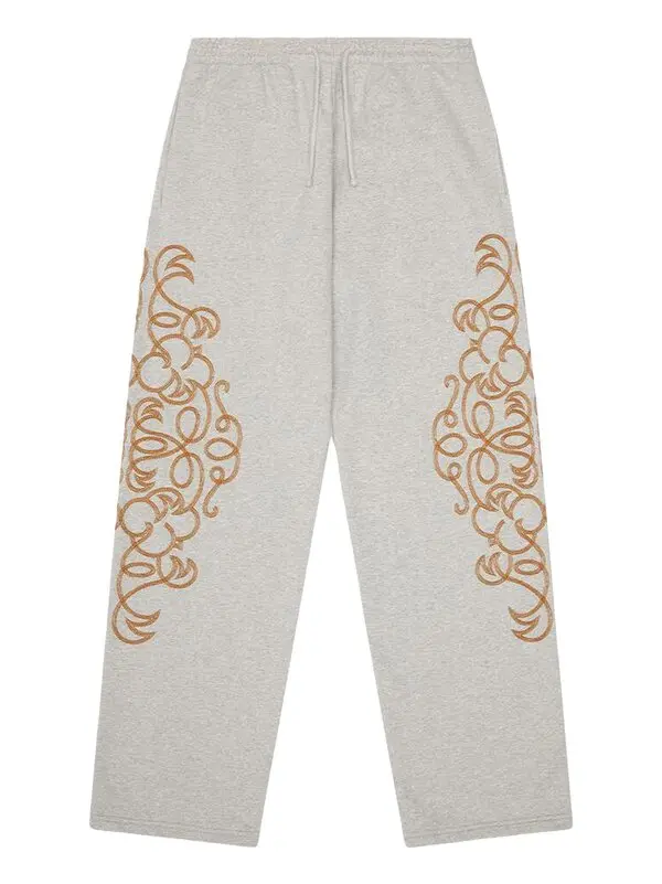 DENIM TEARS Embroidered Sweatpants - Grey