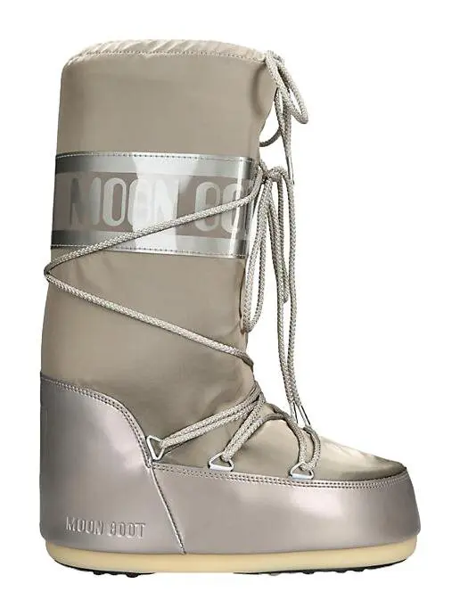 Moon Boot Icon Glance Metallic Shell Boots - Gold