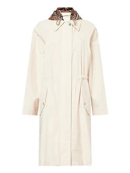 Burberry Detachable-hood Stretch-twill Coat - Calico Beige