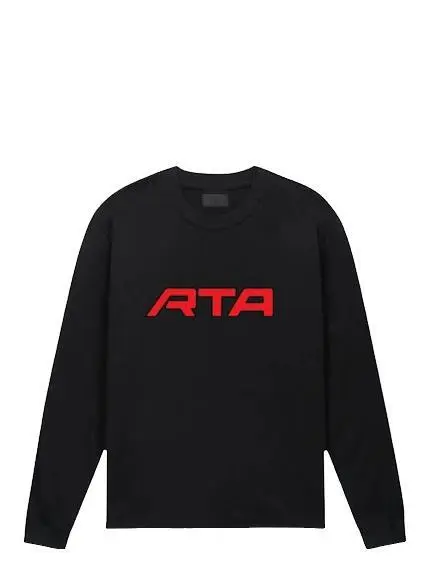 RtA Lawrence Formula Car Long Sleeve Tee Shirt - Black