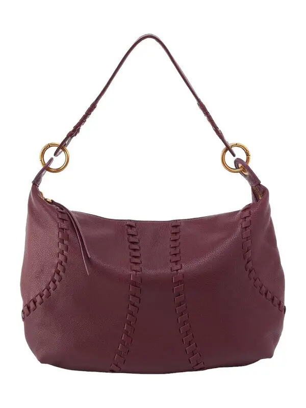 Hobo Opal Leather Shoulder Bag - Mulberry Glaze