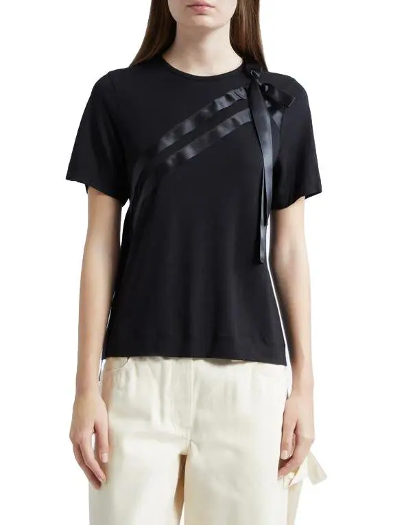 Simone Rocha Bow Sash T-shirt - Black