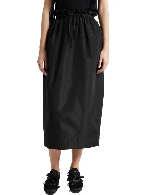 Simone Rocha Gathered Waist Tulip Skirt - Black