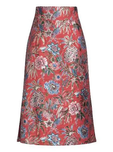 Dolce & Gabbana Flared Midi Skirt - Red