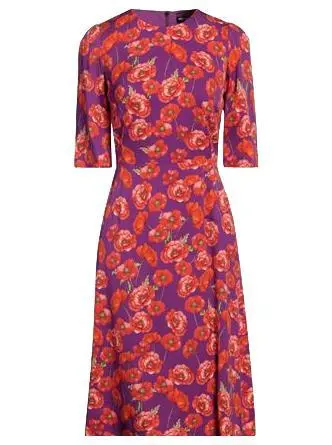 Dolce & Gabbana Mini Flared Dress - Purple
