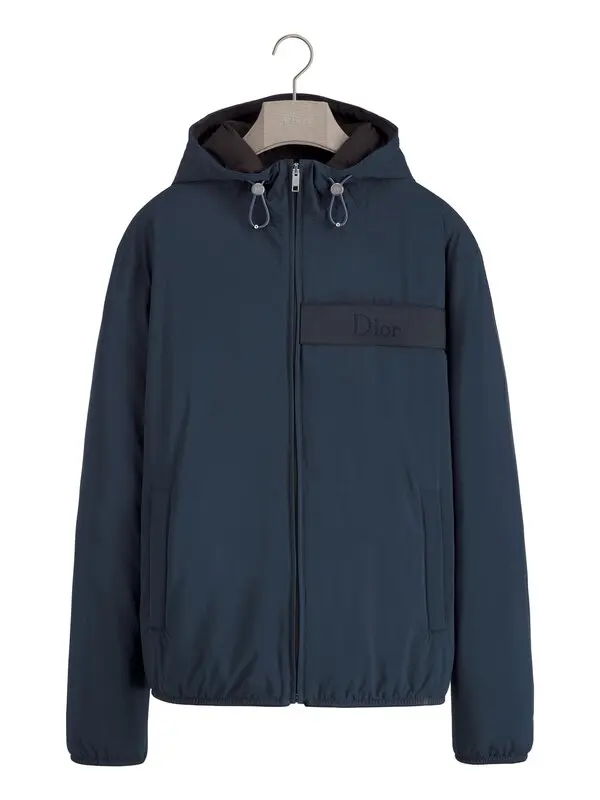 Dior Hooded Jacket - Blue Technical Fabric