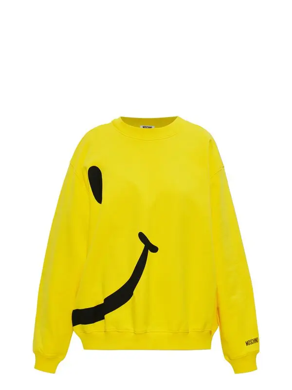 Moschino X Smiley Sweatshirt - Yellow
