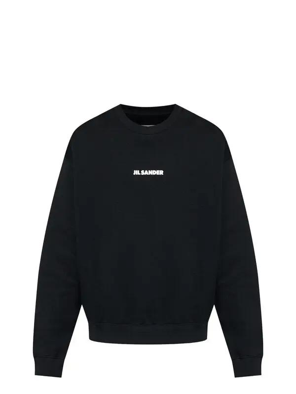 JIL SANDER Logo Sweatshirt - Black