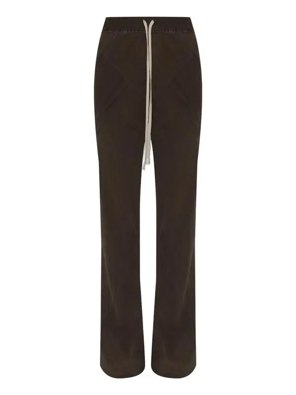 Rick Owens Loose-fit Silk Trousers - Brown