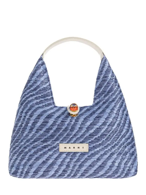 Marni Handbag With Logo - Blue