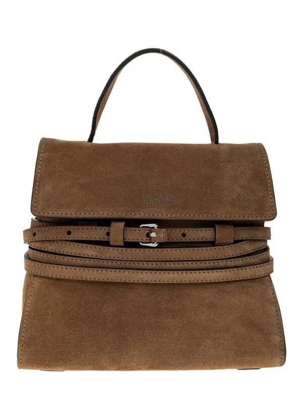 Moschino Suede Handbag - Brown