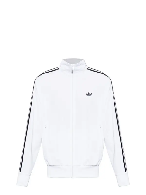 ADIDAS ORIGINALS Logo Zip-up Sweatshirt - White