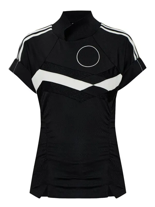 Adidas Originals By Alexander Wang Turtleneck Short Sleeve Top - Black