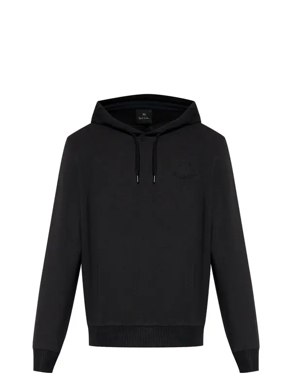 Paul Smith Sweatshirt With Embossed Logo - Black