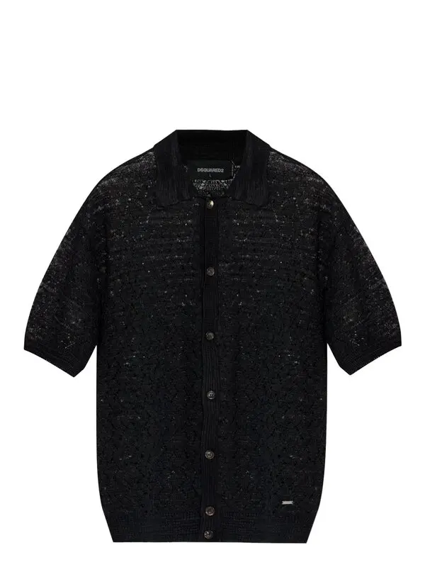 Dsquared2 Short-sleeved Cardigan - Black