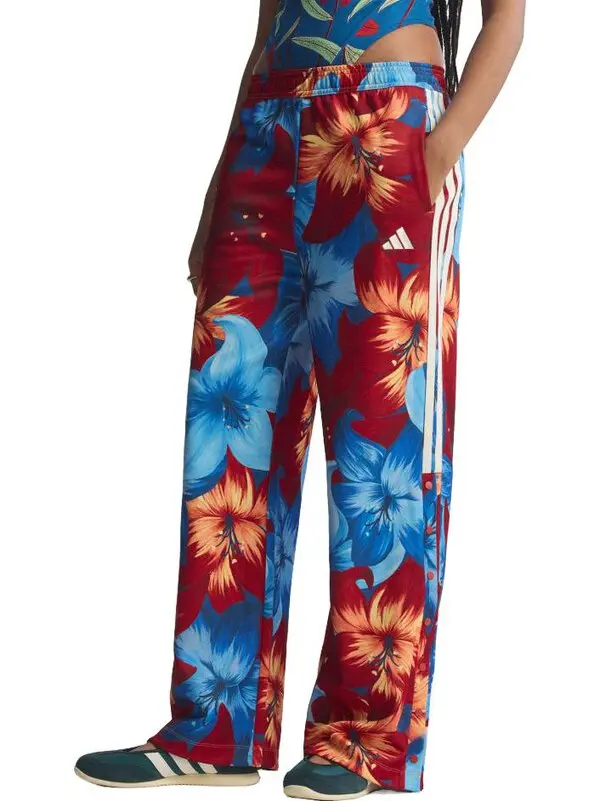 Adidas X Farm Rio House Of Tiro Track Pants - Light Blue / Tactile Red / Cream White