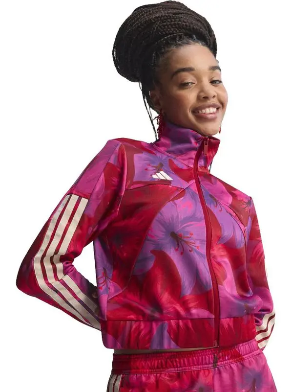 Adidas X Farm Rio House Of Tiro Track Top - Bahia Magenta / Active Maroon / Crystal Linen