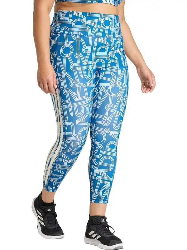 Adidas X Farm Rio Optime Leggings - Dark Marine / White / Cream White