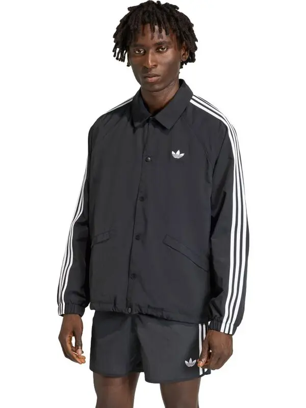 Adidas 3-stripes Coach Jacket - Black