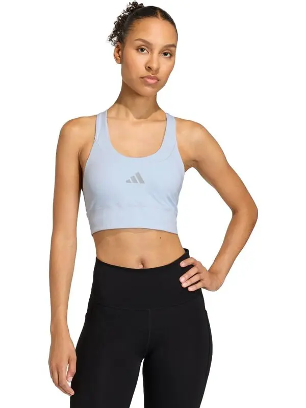 Adidas Adi365 Running Pocket Medium Support Bra - Crystal Sky