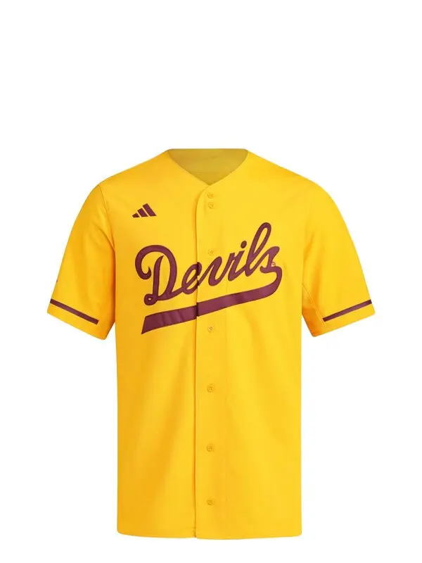 Adidas Asu Full-button Jersey - Team Colleg Gold