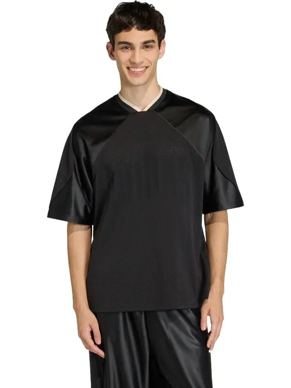 Adidas Stadium Graphic Mesh Tee - Black / Off White