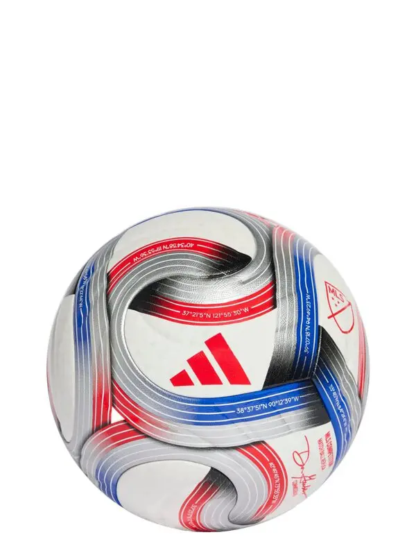 Adidas 2026 Major League Soccer Competition Nfhs Ball - White / Royal Blue / Red / Silver Metallic