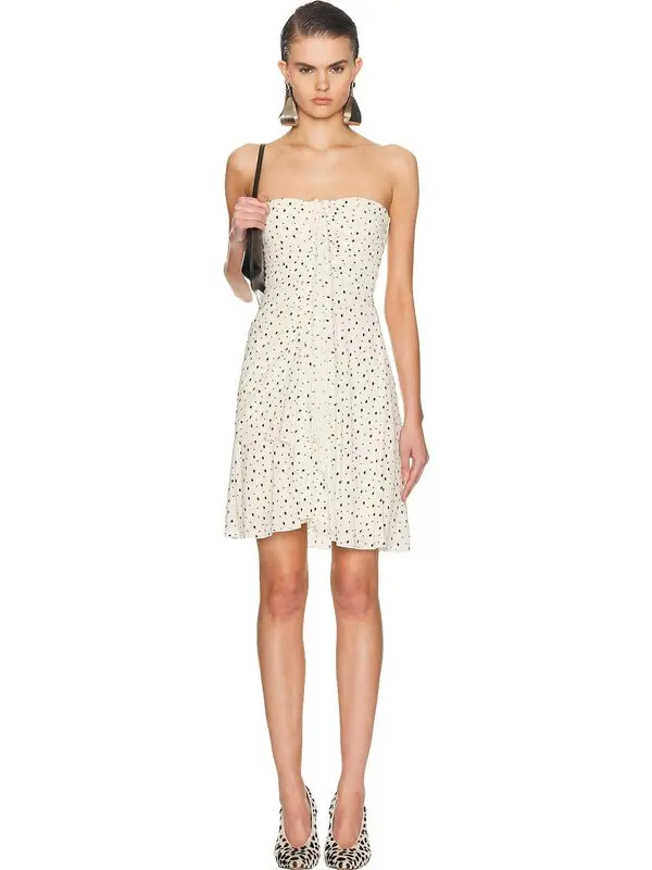Isabel Marant Gemma Dress - Ecru & Black