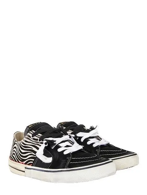 PAUL EASTERLIN Caly Star Low Sneakers - Black & Zebra