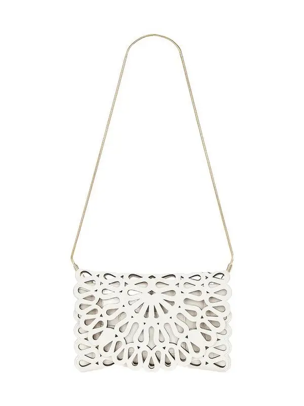 Simkhai Mccall Laser Cut Clutch - Cream