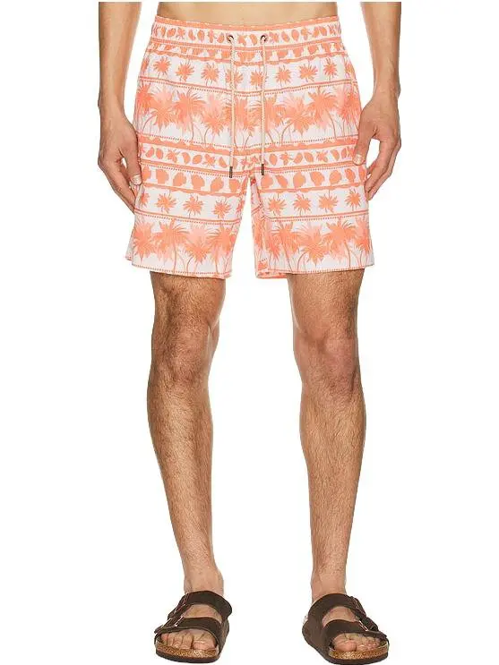 FAIR HARBOR Bayberry Swim Trunk - Orange Beach