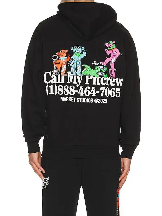 MARKET X Grateful Dead Call My Pitcrew Hoodie - Black
