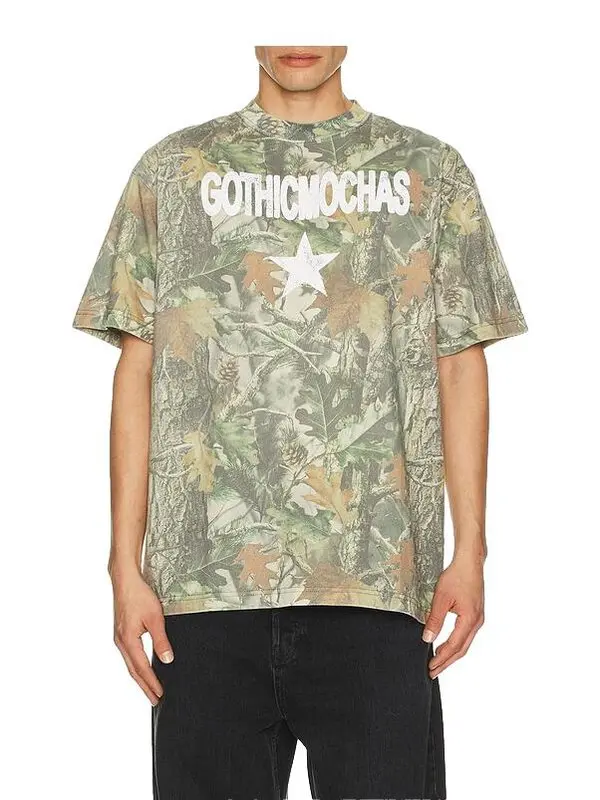 GOTHICMOCHAS Rockstar Tee In Green - Camo