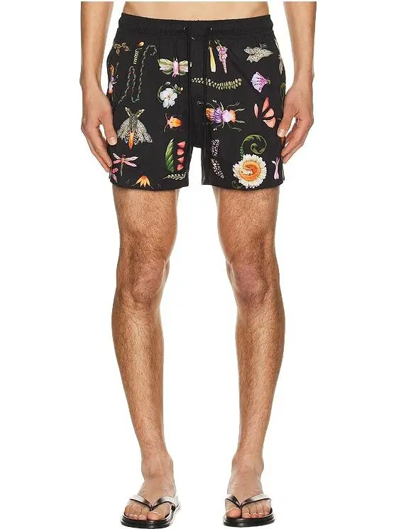 Agua Bendita Cassius Swim Trunks - Black