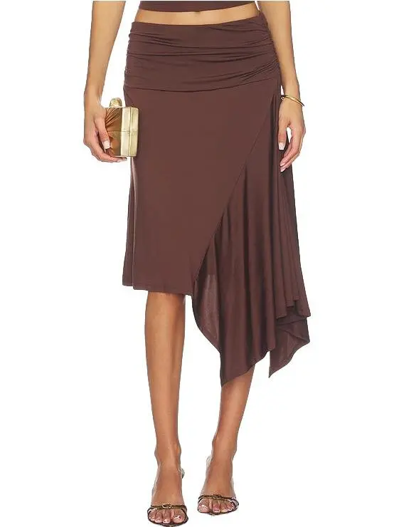 NIA Vine Skirt - Chocolate