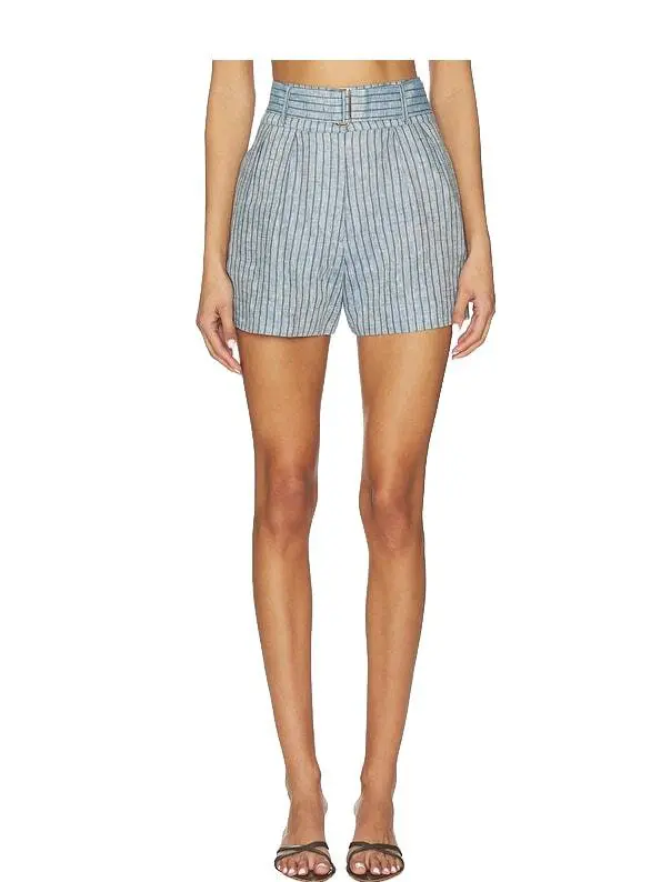 HEVRON Zinna Short - Blue Stripe