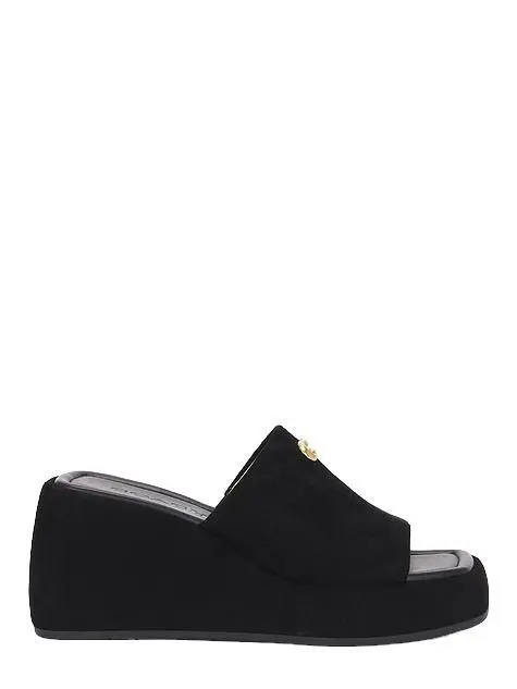 COACH Marie Platform Sandal - Black Suede