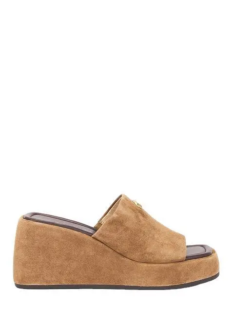 COACH Marie Platform Sandal - Coconut Suede
