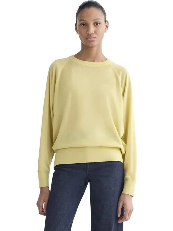 Everlane Raglan Ultrasoft Merino Sweater - Double Cream